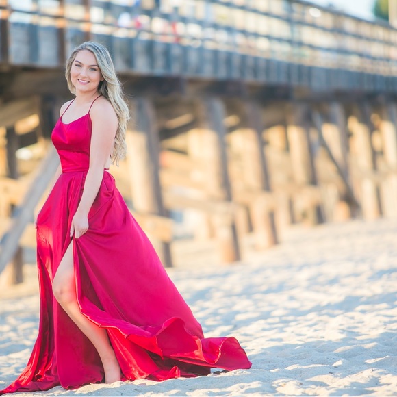 Sherri Hill | Dresses | Sherri Hill Red Gown | Poshmark